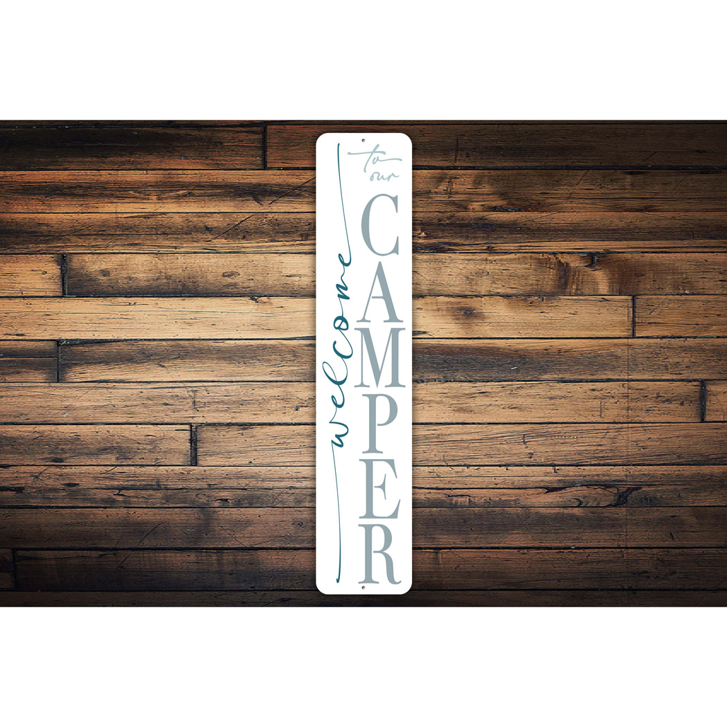 Welcome To Our Camper Vertical Metal Sign | eBay