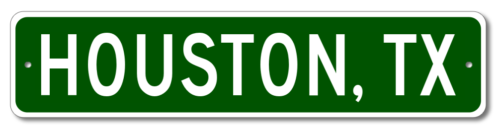 Houston, Texas Metal Wall Decor City Limit Sign - Aluminum | eBay