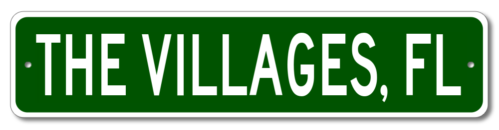 The Villages, Florida Metal Wall Decor City Limit Sign - Aluminum | eBay