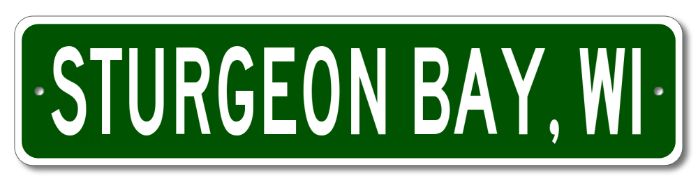 Sturgeon Bay, Wisconsin Metal Wall Decor City Limit Sign - Aluminum | eBay