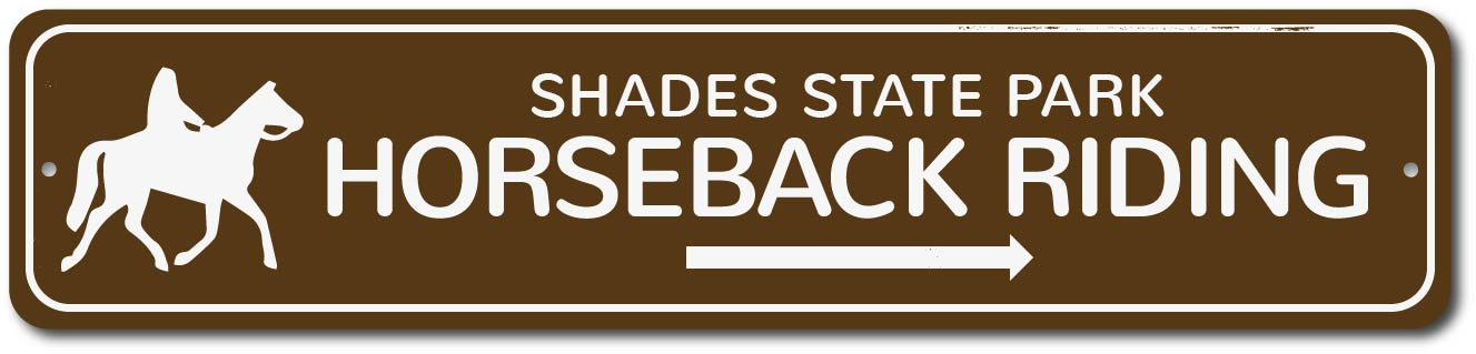 Horseback Riding Sign, Custom State Park Location Arrow Horse Lover ...